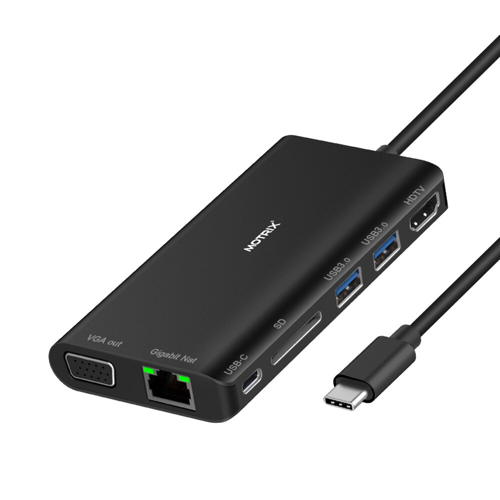 Hub adaptor Motrix® USB Type-C la 1xHDMI, 2xUSB 3.0, 1xPower Delivery ...