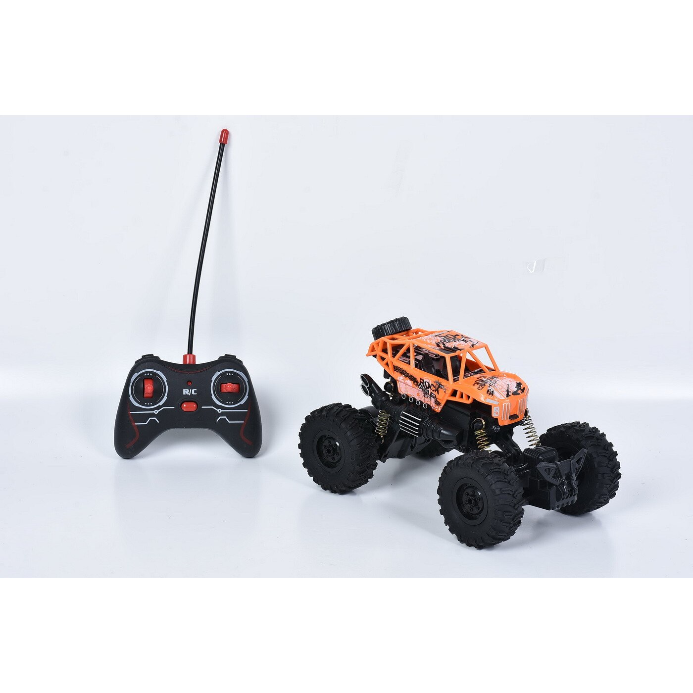 Masinuta Cu Radiocomanda Rock Cu Roti Mari Scara 1 La 18 - eMAG.ro