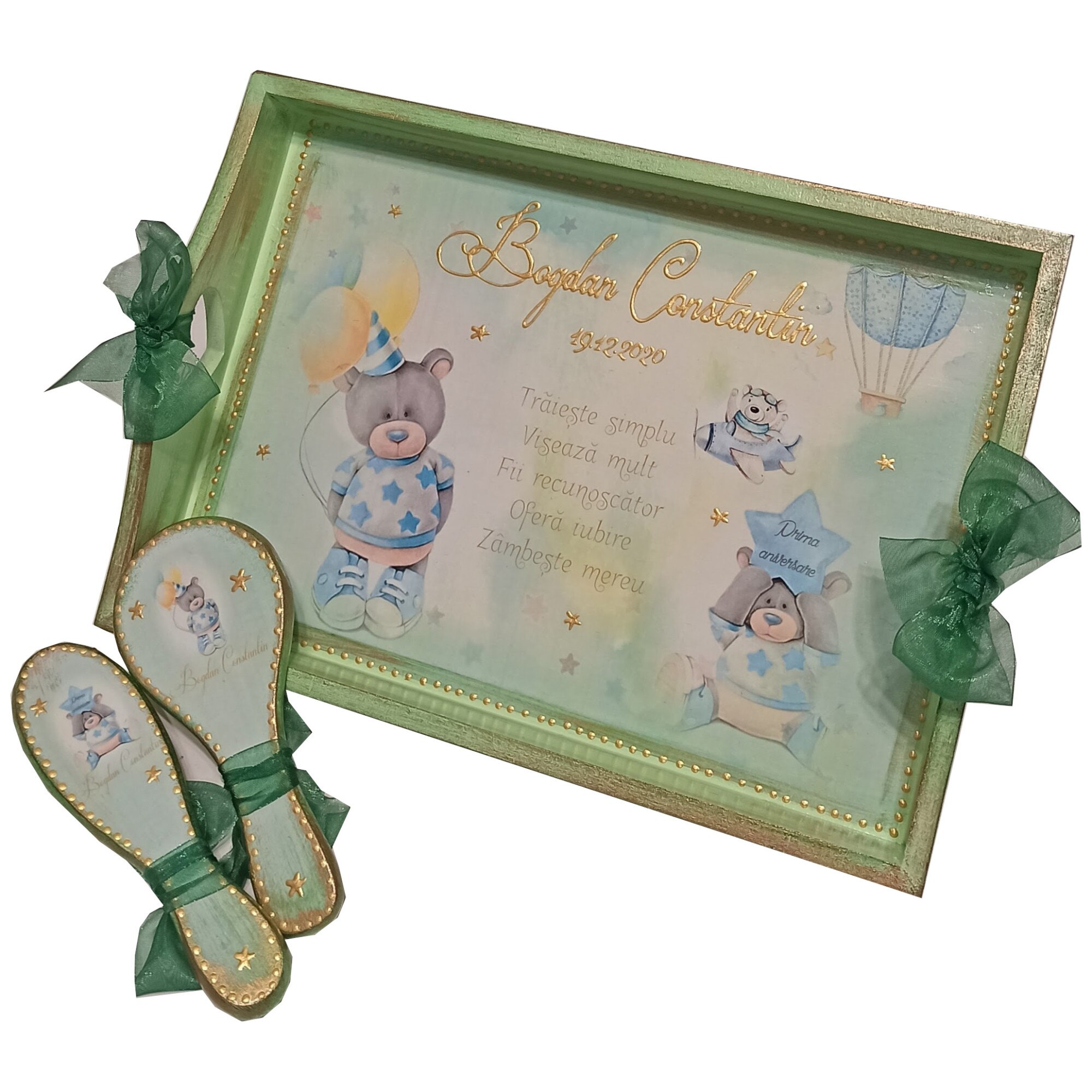Set personalizat pentru taierea motului, format din 3 accesorii din ...