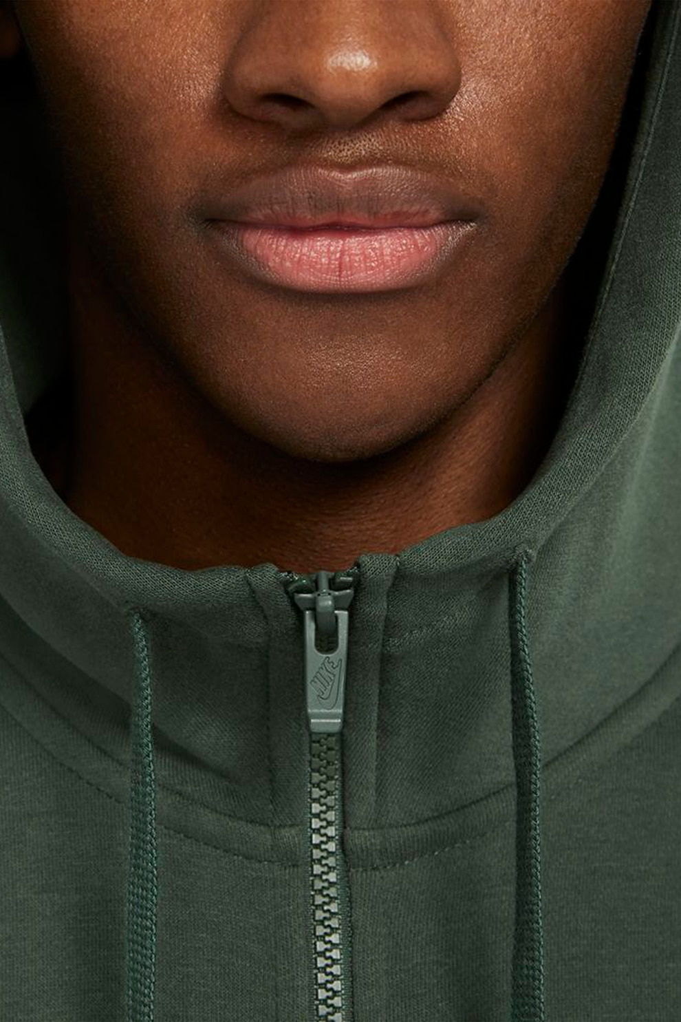 Nike, Hanorac cu fermoar Sportswear Club, Verde, XL - eMAG.ro