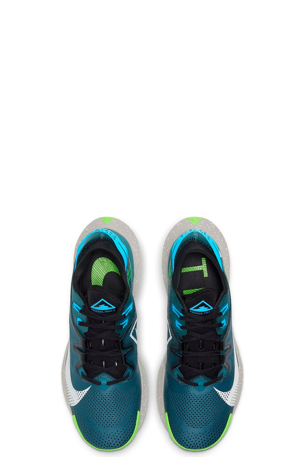 Nike, Pantofi cu talpa cu pete decorative, pentru alergare Pegasus ...