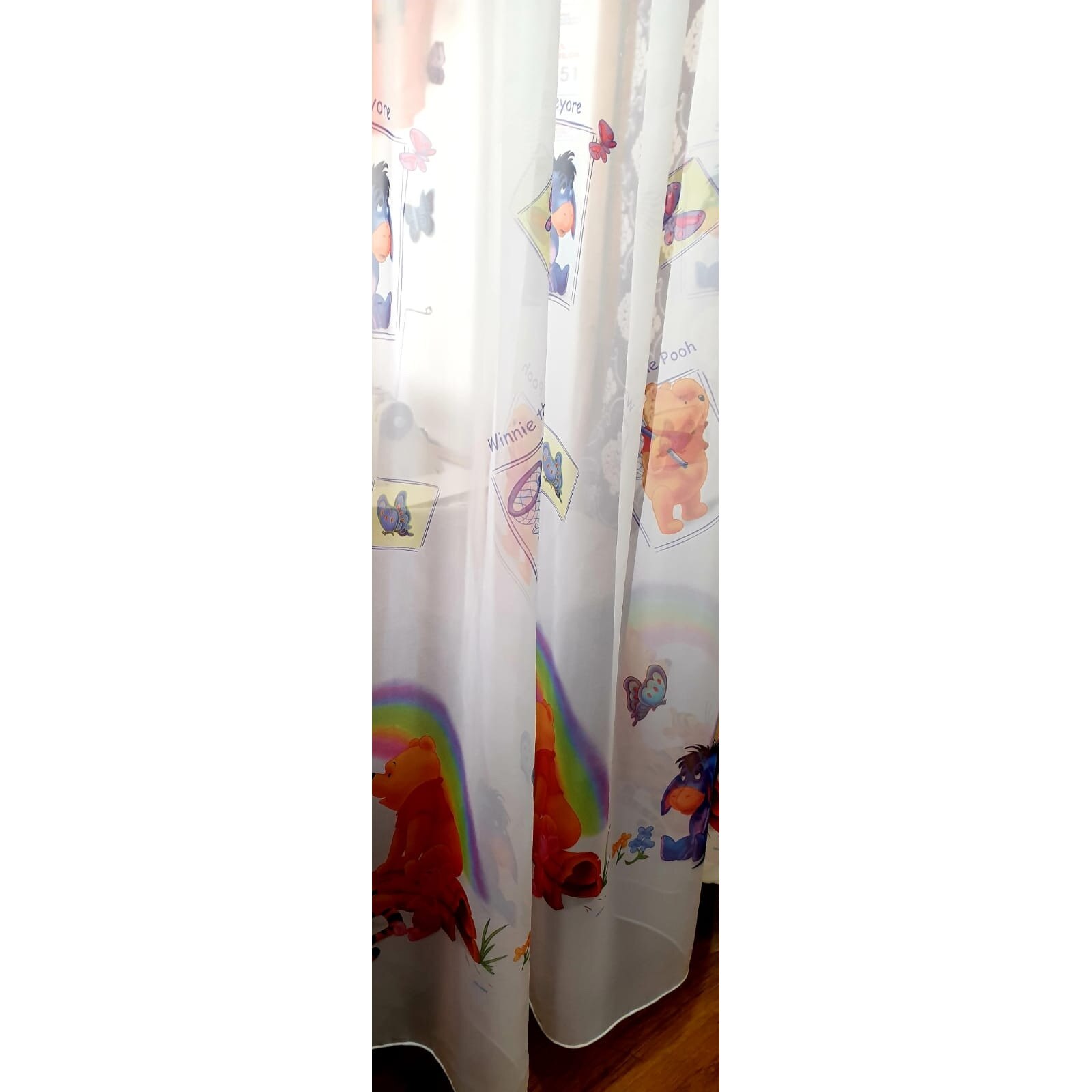 Perdea pentru copii 300x225 cm, cu rejansa, Model Winnie the Pooh - eMAG.ro
