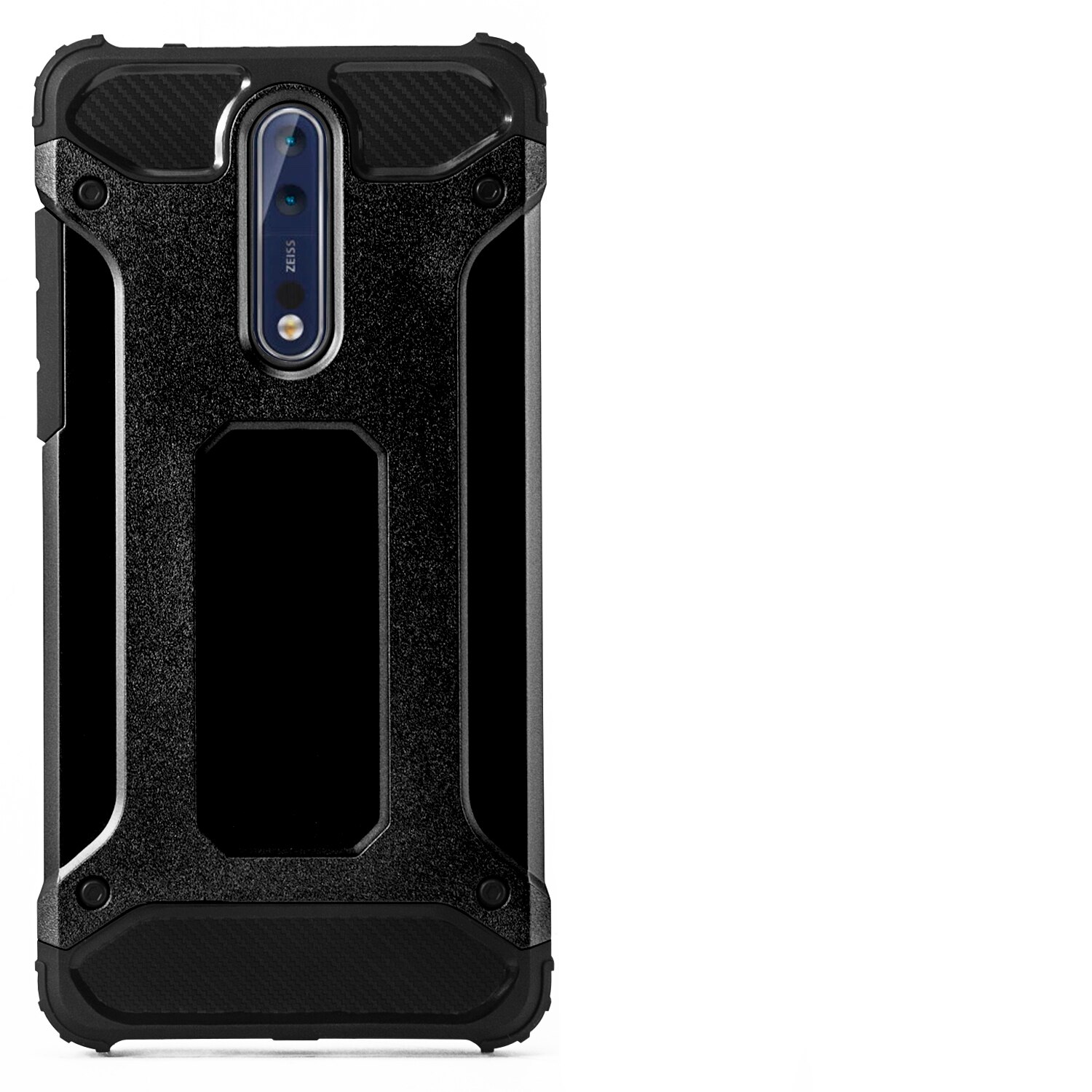 Husa de protectie pentru 8, Model hibrid, TPU si plastic, Negru - eMAG.ro