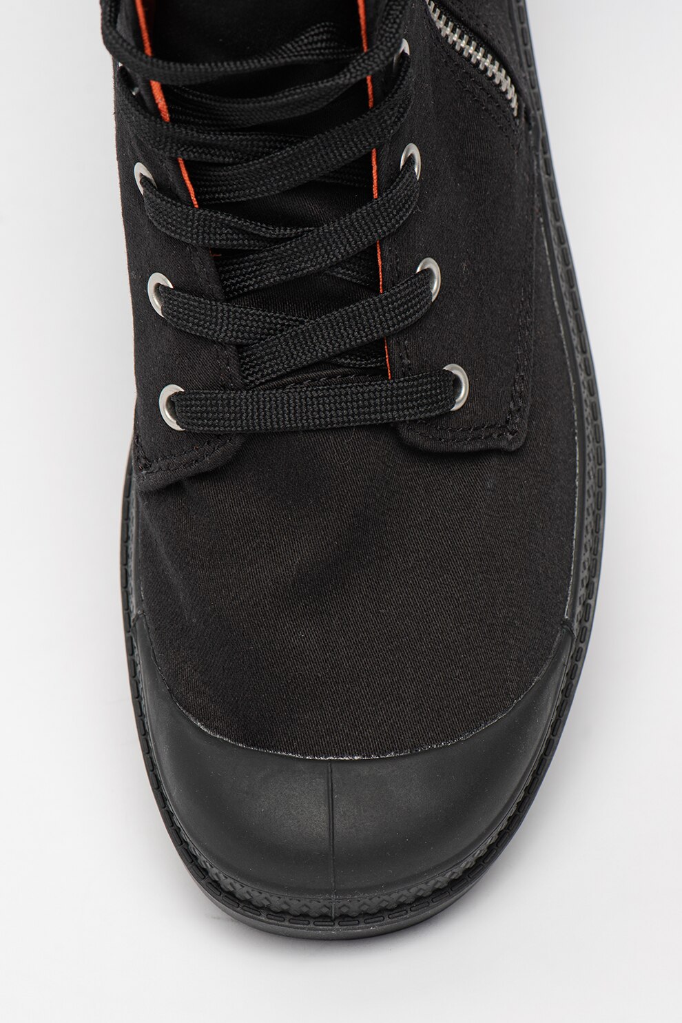 Palladium, Pantofi sport high-cut din material textil, Negru, 41 - eMAG.ro