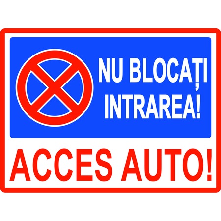 Placuta de avertizare parcare privata, 40x30cm, PVC 3mm - eMAG.ro