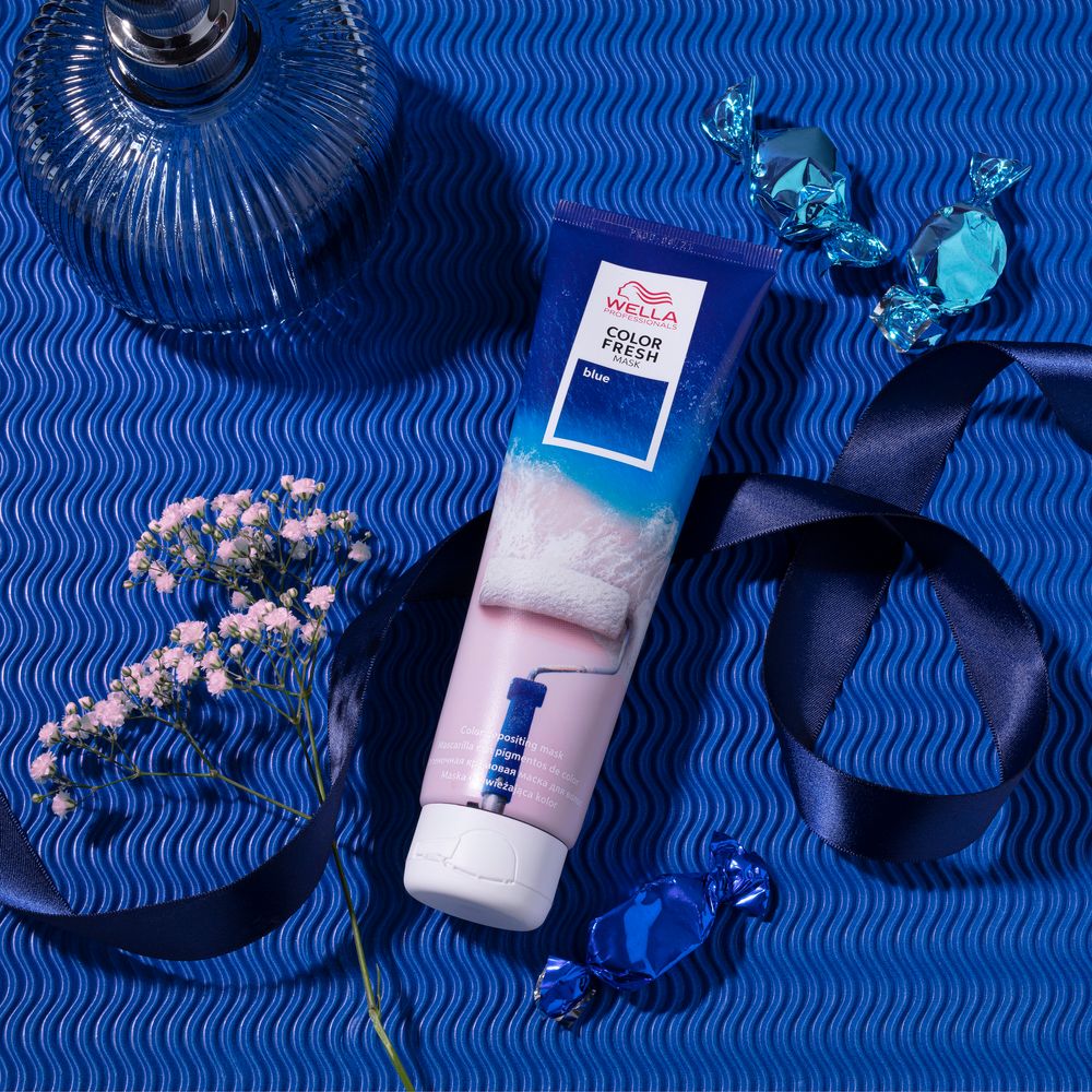 Маска за коса Wella Professionals Color Fresh Mask Blue за руса коса ...