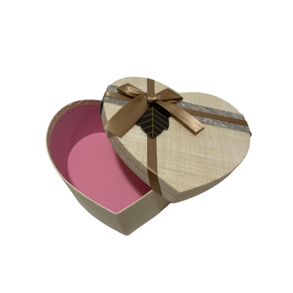 Set 3 cutii inima cu funda, 314 g - eMAG.ro