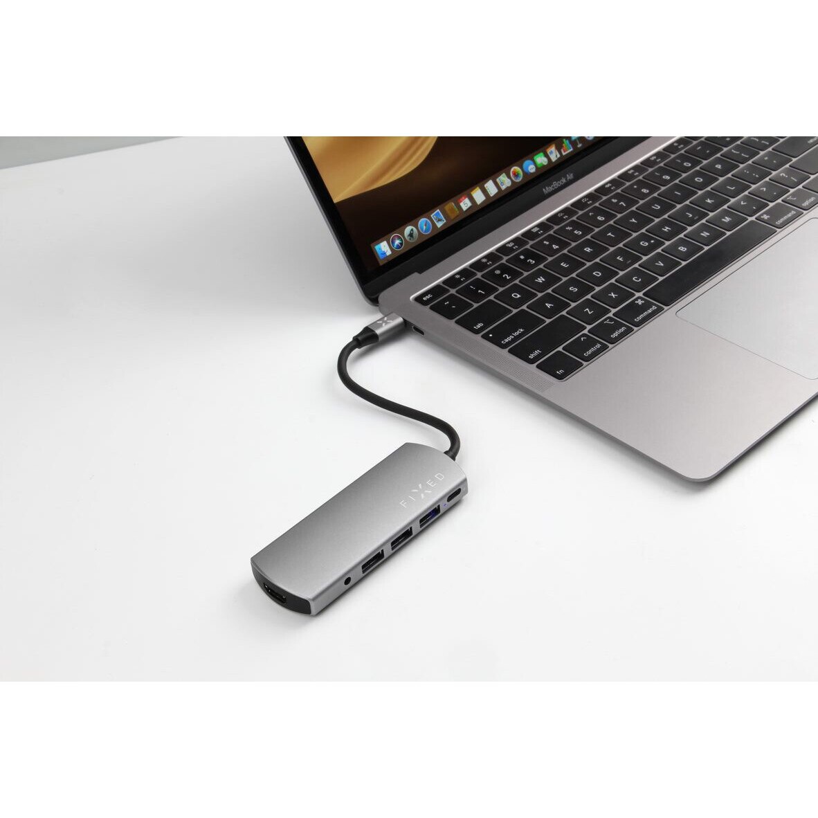 FIXED USB-C Multiport Hub, 6 az 1-ben, USB 3.0, HDMI 4K, Audio 3,5 mm ...