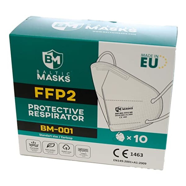 Masti de protectie respiratorie filtrante fara Valva FFP2, BALTIC MASKS ...