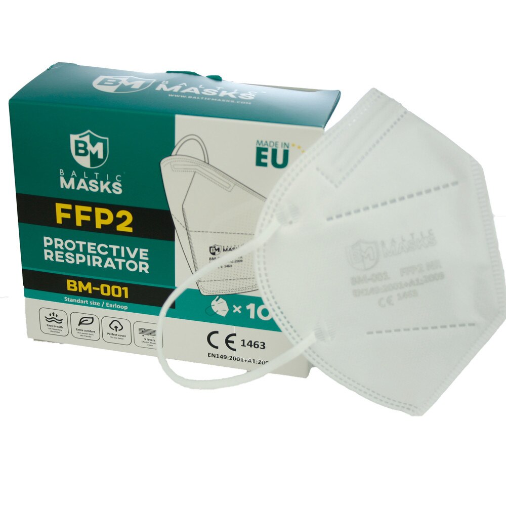 Masti de protectie respiratorie filtrante fara Valva FFP2, BALTIC MASKS ...
