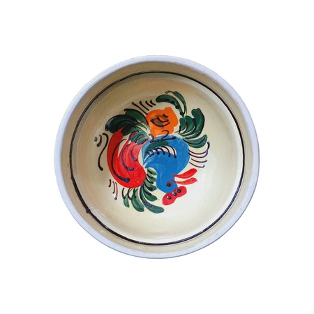 Bol pentru supa, model traditional cu cocos albastru, 16 cm - eMAG.ro