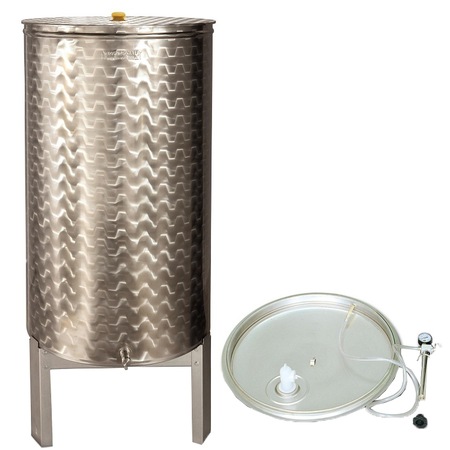 Cisterna inox cu capac flotant cu garnitura, Suport si capac antipraf ...