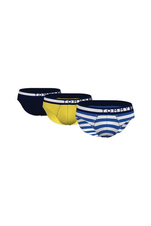 Tommy Hilfiger, Set de chiloti din amestec de bumbac organic -3 perechi ...