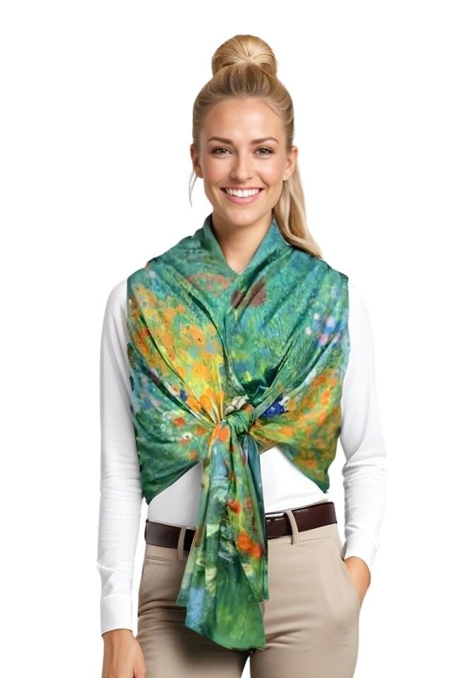 Fular tip esarfa pictata 2, casmir,16 verde - eMAG.ro
