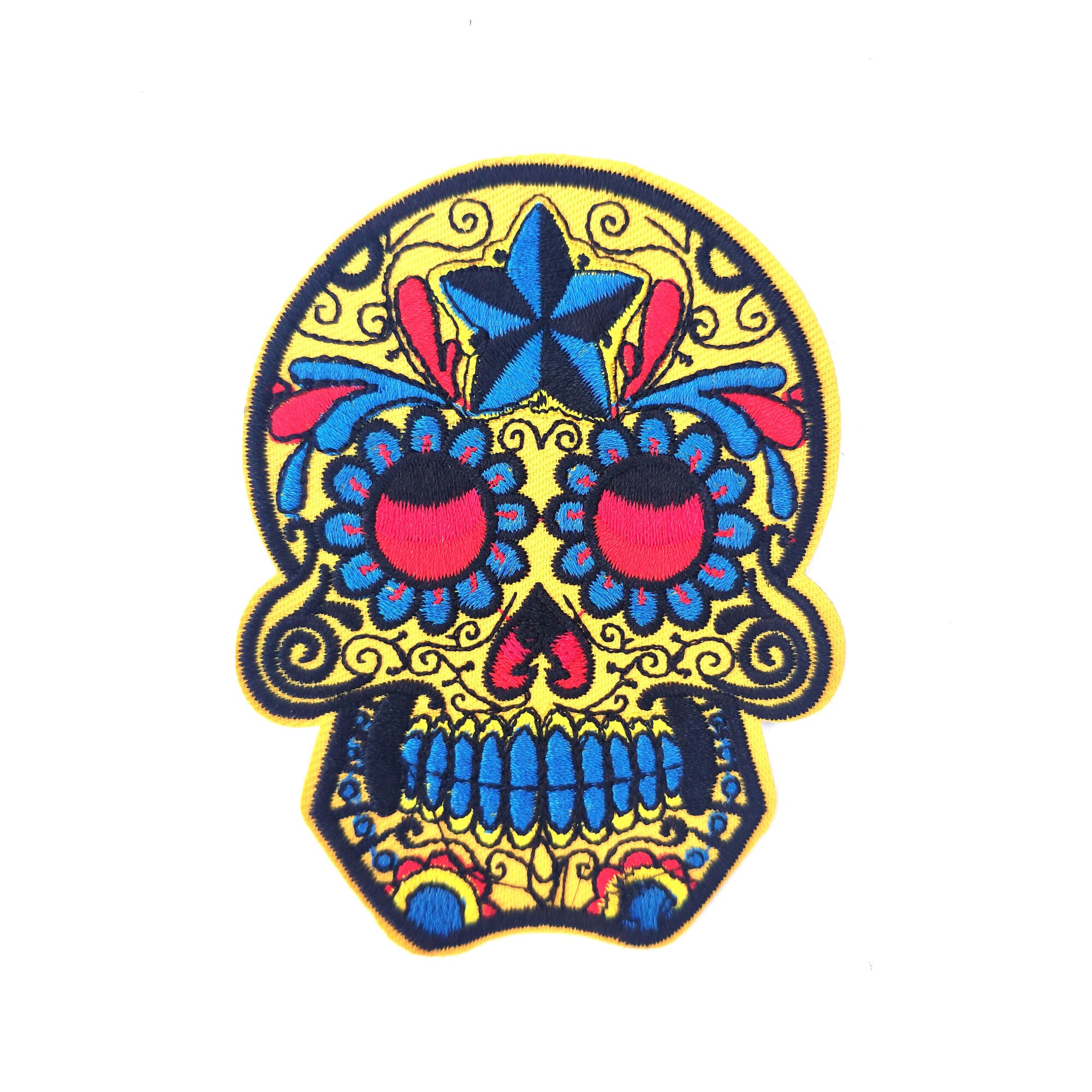 Textil tapasz / hímzett tapasz Skeleton / El Día de Muertos II 9,6x7,6 cm - eMAG.hu