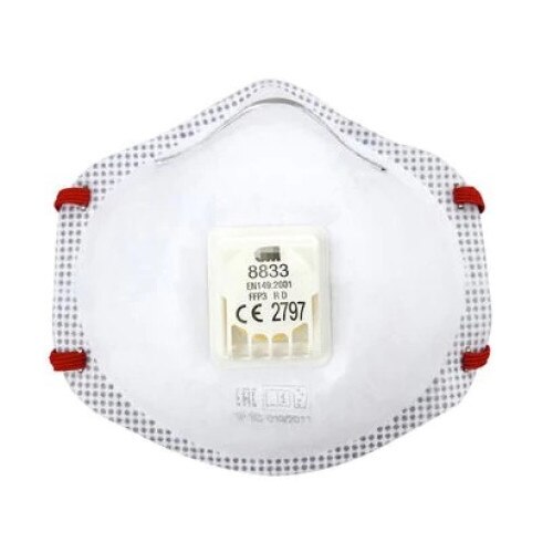 Set 10 bucati Masca protectie, 3M, FFP3, Supapa 3M Cool Flow, 5 straturi, alb, adulti - eMAG.ro