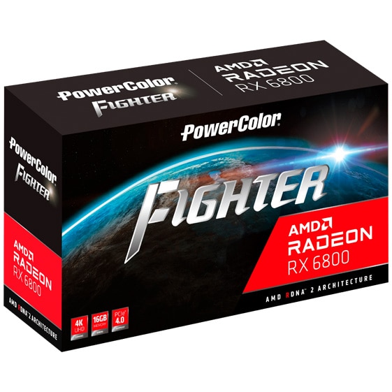 Видео карта PowerColor Radeon™ RX 6800 Fighter, 16GB GDDR6, 256-bit ...