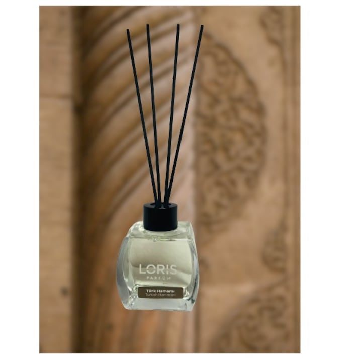 Освежител за стая, Reed Diffuser, Loris, Турски хамам, 120 мл - eMAG.bg
