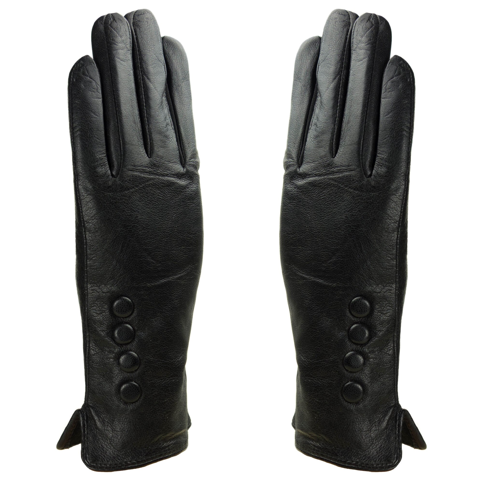 Manusi dama, cu degete,Tita, din piele naturala, cu captusala imblanita ...