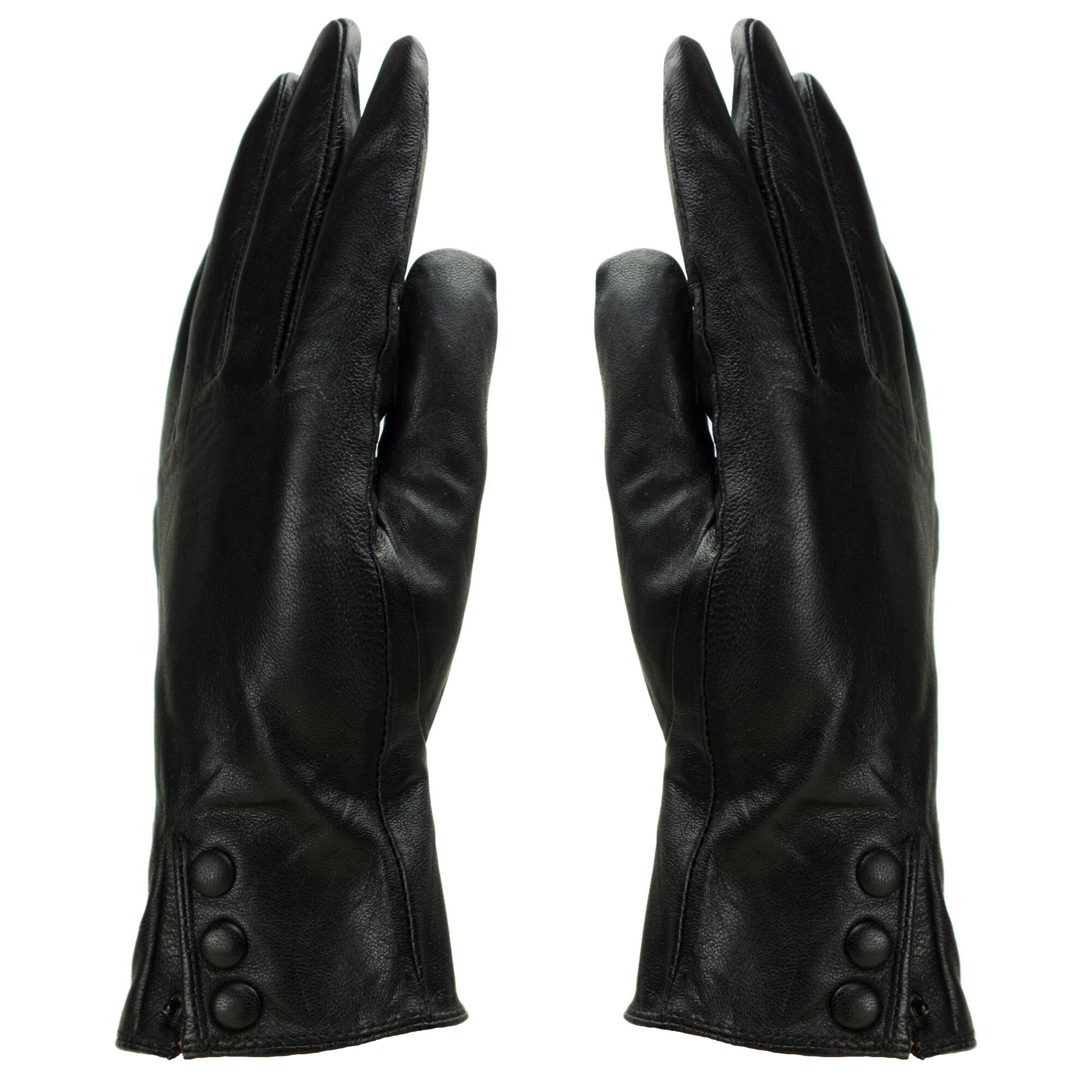 Manusi dama, cu degete,Tita, din piele naturala, cu captusala imblanita ...