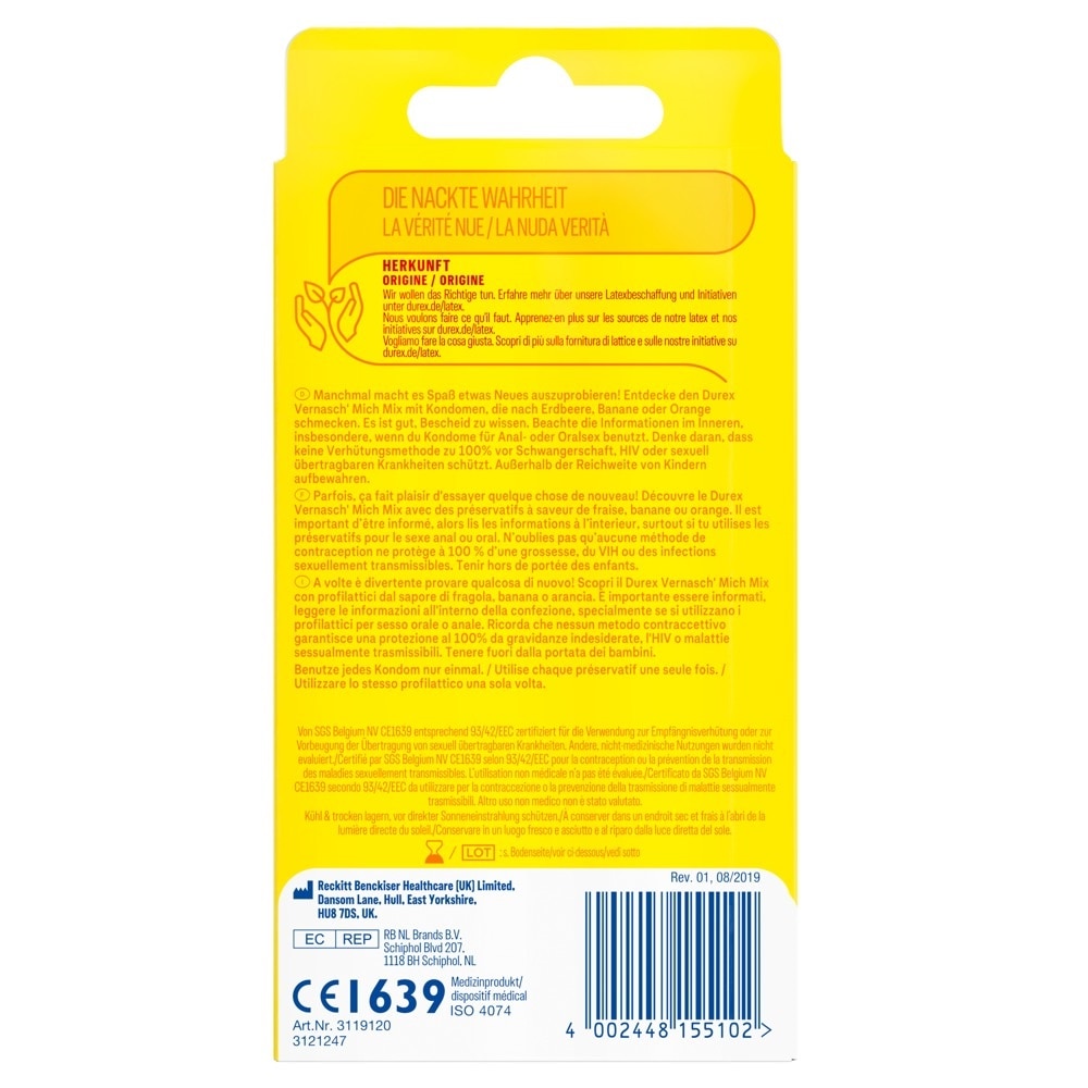 Prezervative Durex cu aroma de fructe, 14 Buc - eMAG.ro