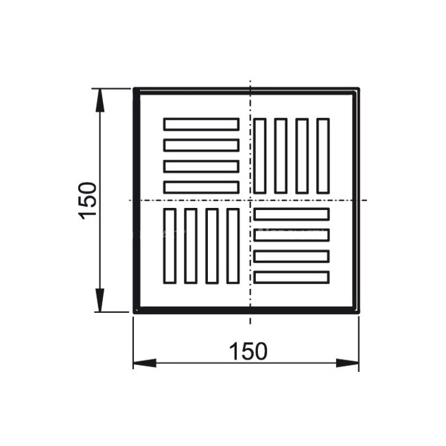 Gratar plastic 105mm x 105mm si inaltator AlcaPLAST APV0200 - eMAG.ro