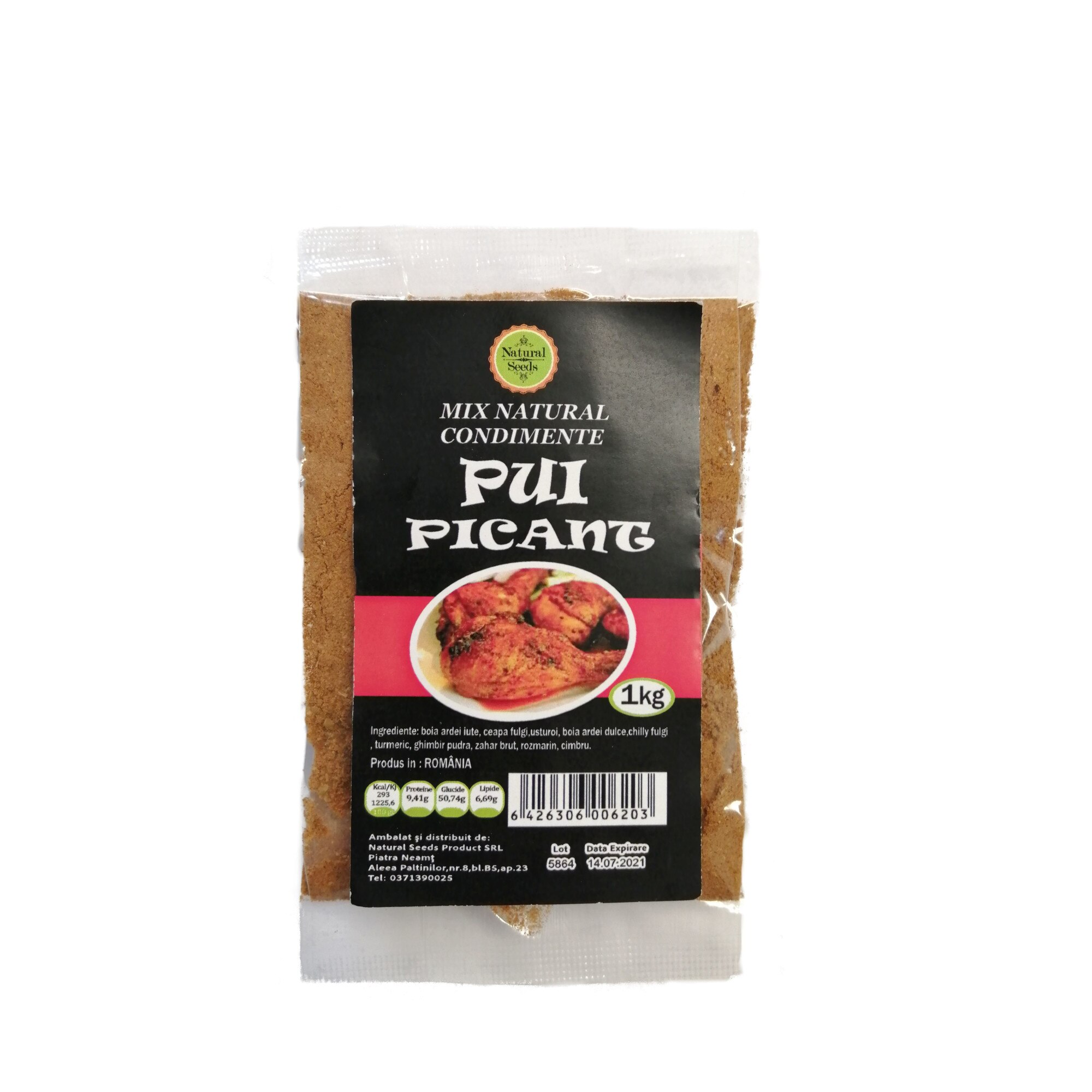 Mix natural condimente pui picant 1 Kg, Natural Seeds Product - eMAG.ro
