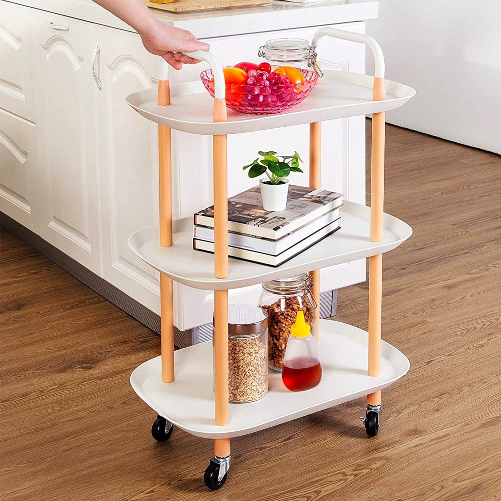 Raft universal depozitare, Quasar & Co.®, cu roti, 3 polite ...