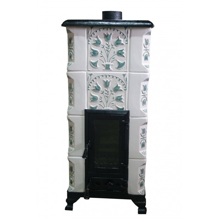 Soba teracota, MEDIAS, portabila, model Lisa, 6 kw, 44x44x1114 cm, alb ...