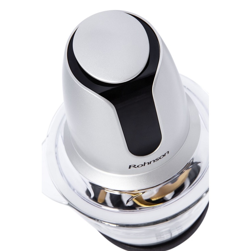 Чопър Rohnson R-5100, Мощност 500W, 4 Титаниеви ножа, Стъклена купа 1,2 л - eMAG.bg