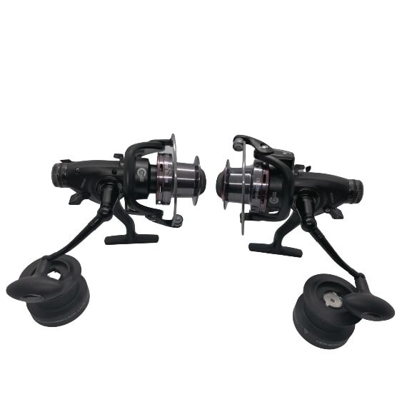 Set 2 Mulinete crap long cast 6000, 10+1 rulmenti, baitrunner model ...