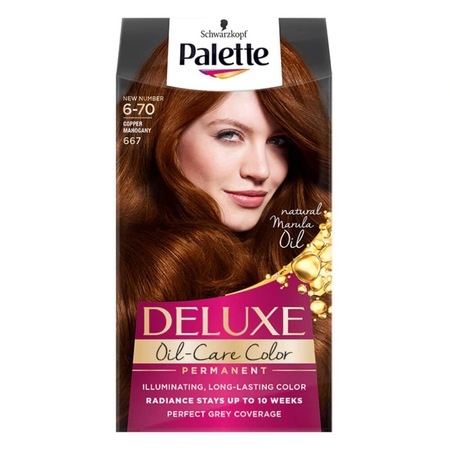 Permanens hajfesték PALETTE Deluxe 6-70, réz mahagóni, 135 ml - eMAG.hu