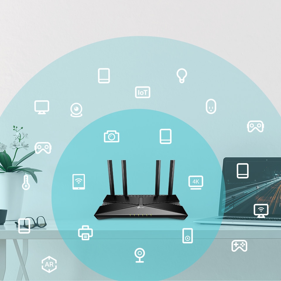 Router Wireless Wi-Fi 6 TP-Link Archer AX1500 Dual-Band, Gigabit ...
