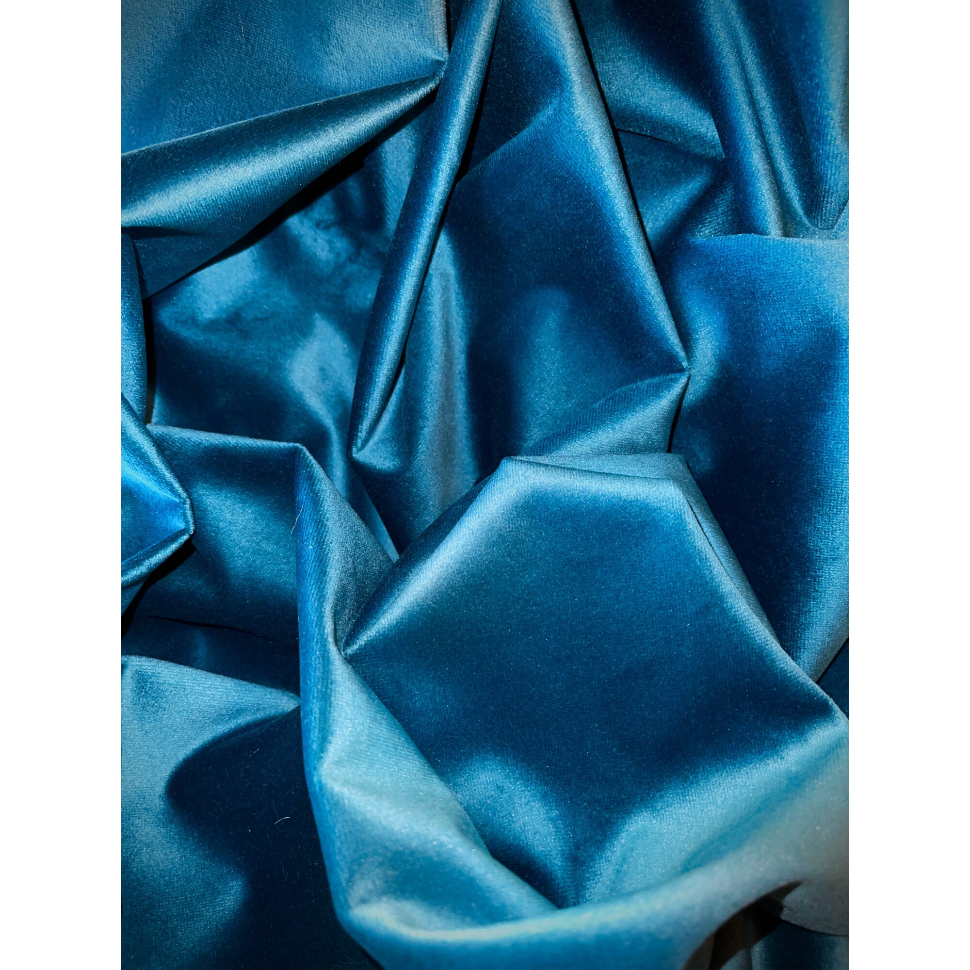 Set doua draperii Catifea Turcoaz Inchis 2x400x260 cm, cu rejansa - eMAG.ro