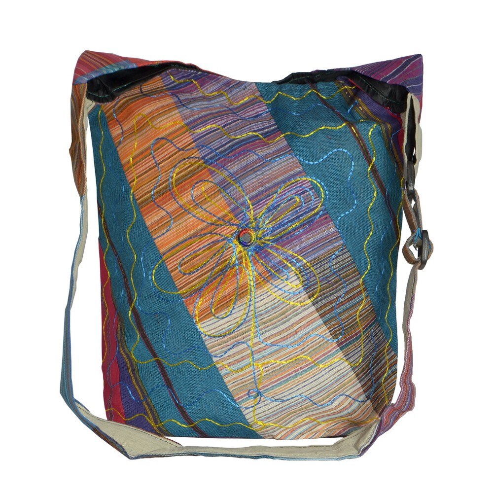 Geanta UNICAT din material textil, handmade in Nepal, EMLHB62 - eMAG.ro