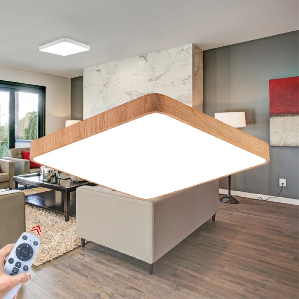 Plafoniera LED patrata cu telecomanda Blade, 45W, 3680 lm, temperatura ...