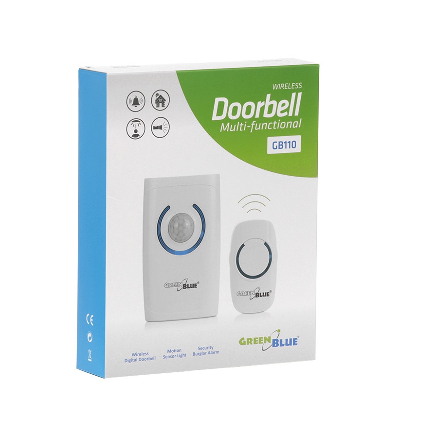 Set sonerie digitala fara fir,GreenBlue GB110 senzor de miscare a ...