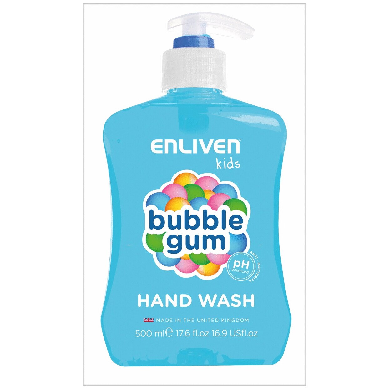 Sapun lichid antibacterian copii, Enliven, Bubblegum, 500 ml - eMAG.ro