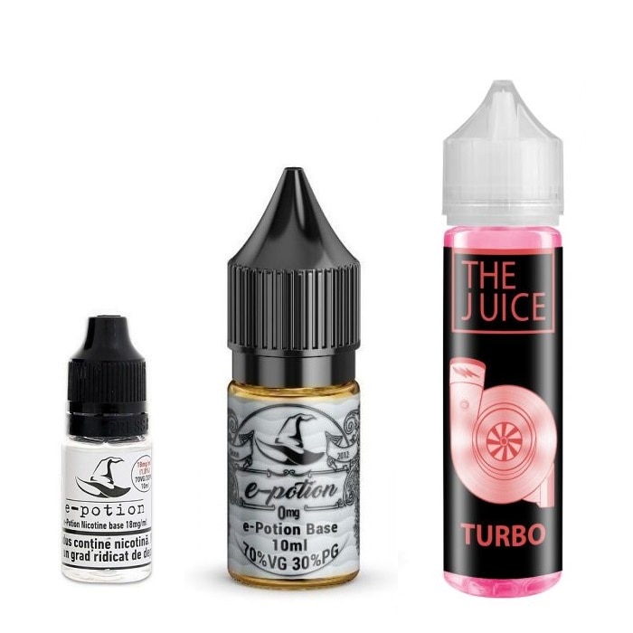 Pachet Lichid Tigara Electronica The Juice - Turbo ,3mg/ml ,60ml cu Nicotina - eMAG.ro