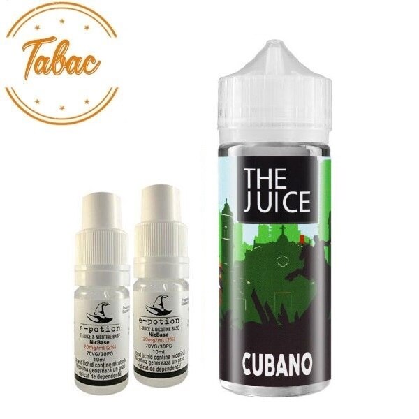 Pachet Lichid Tigara Electronica The Juice - Cubano ,4mg/ml ,100ml cu Nicotina - eMAG.ro