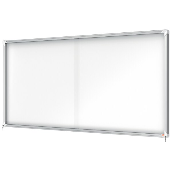 Avizier NOBO Premium Plus, interior, otel emailat, 27 x A4, geam ...
