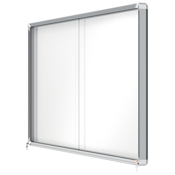 Avizier NOBO Premium Plus, interior, otel emailat, 27 x A4, geam ...