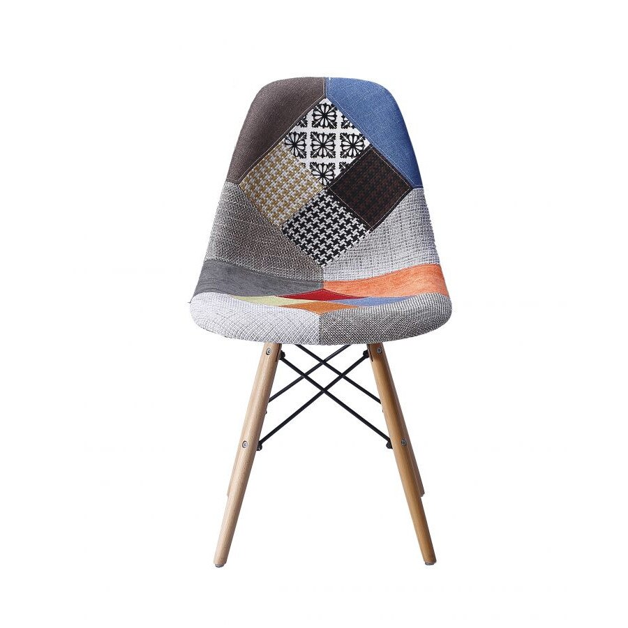 Scaun bucatarie / living tapitat, multicolor, 46x52x83cm - eMAG.ro