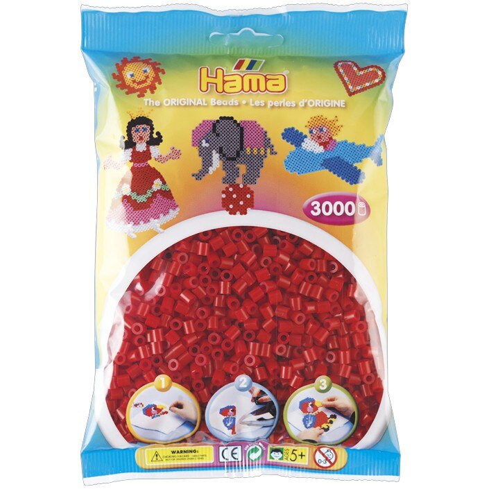 Мъниста HAMA MIDI, Тъмночервени 3000 бр в чанта - eMAG.bg