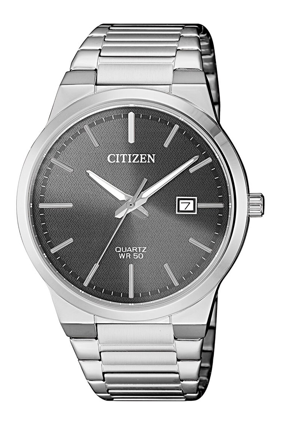 Citizen, Аналогов часовник с метална верижка, Сребрист - eMAG.bg