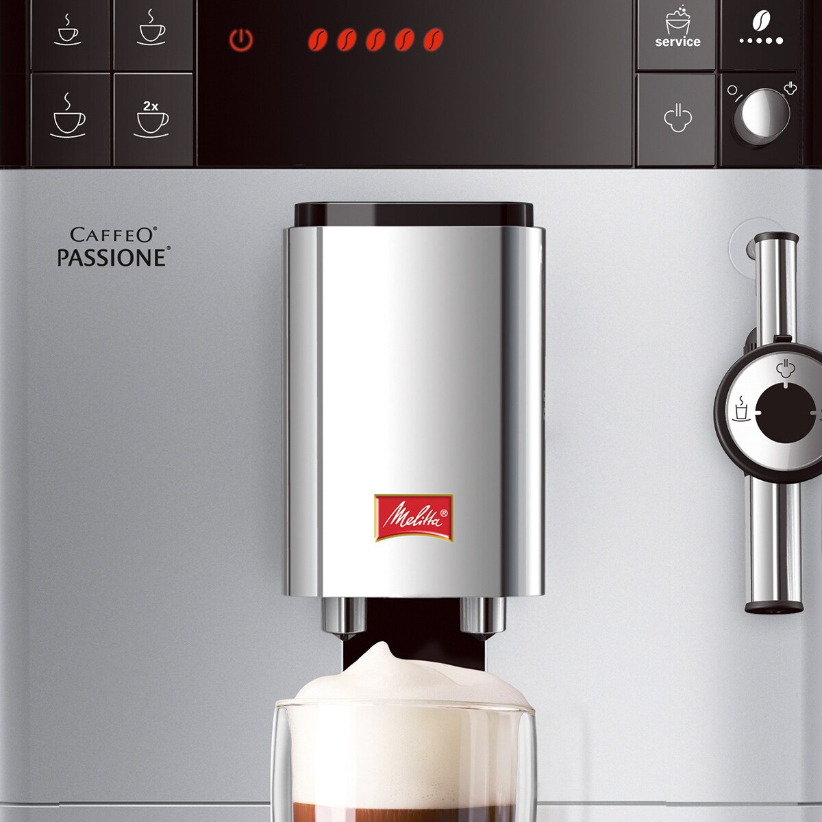 Espressor Automat Melitta® Passione, 15 Bari, Auto-Cappuccinatore, 5 ...