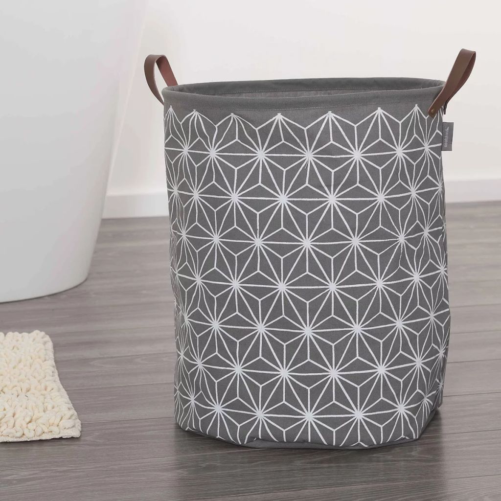 Cos de rufe, Sealskin, Bumbac 80% Poliester 20%, 60 L, Gri - eMAG.ro