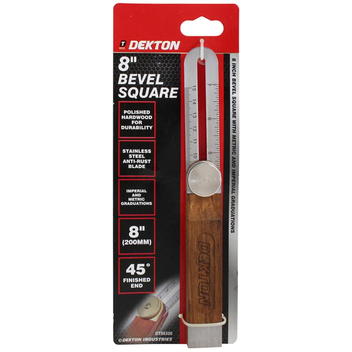 Echer reglabil Dekton, 200 mm, terminatie de 45 grade, DT55320 - eMAG.ro