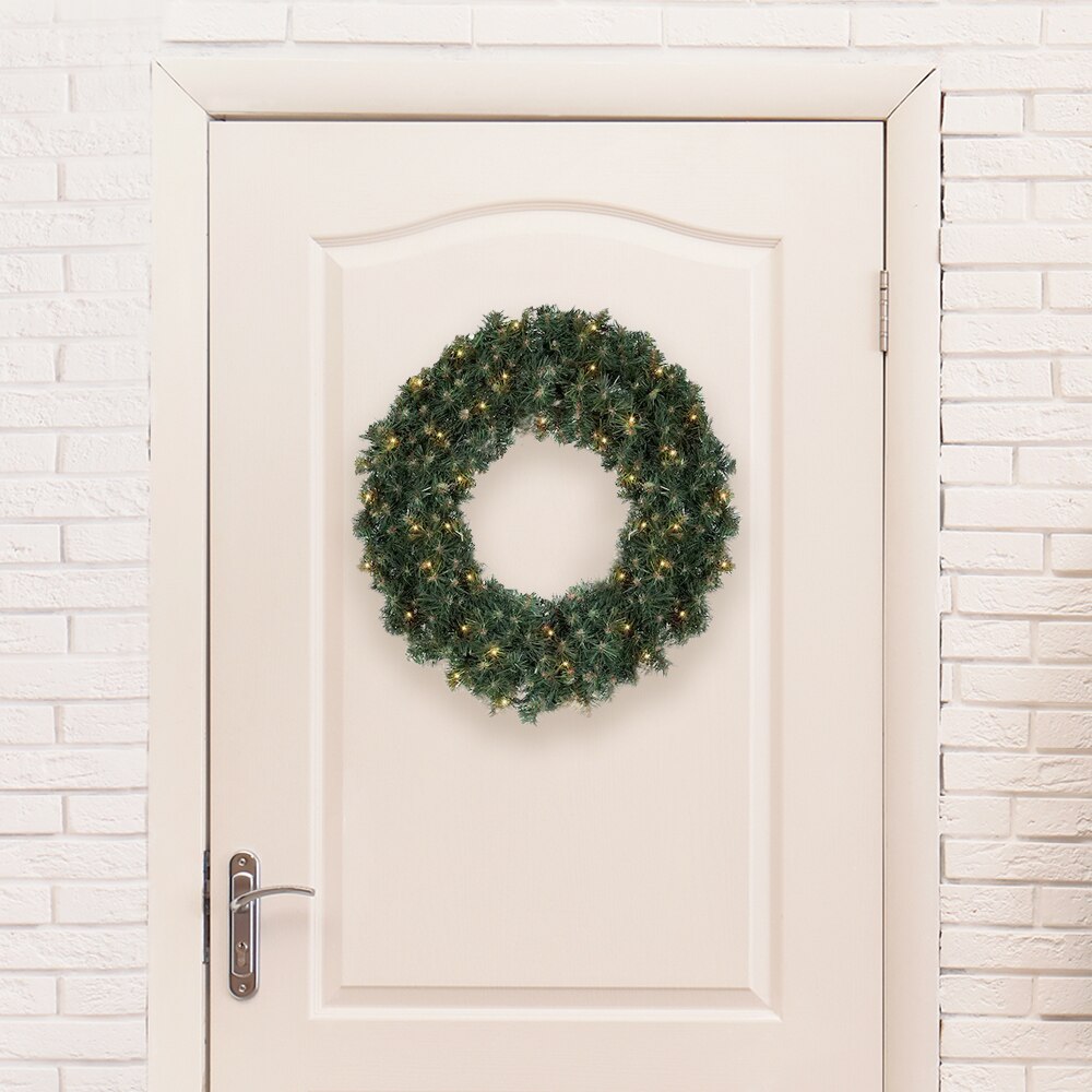 Coronita Kring Dakota, 45 cm, lumina calda, 20 LED-uri, cu baterii ...