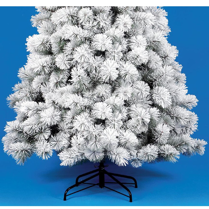 Brad artificial Kring Chicago, aspect nins, 180 cm, PP/PVC, ace 3D, Alb ...